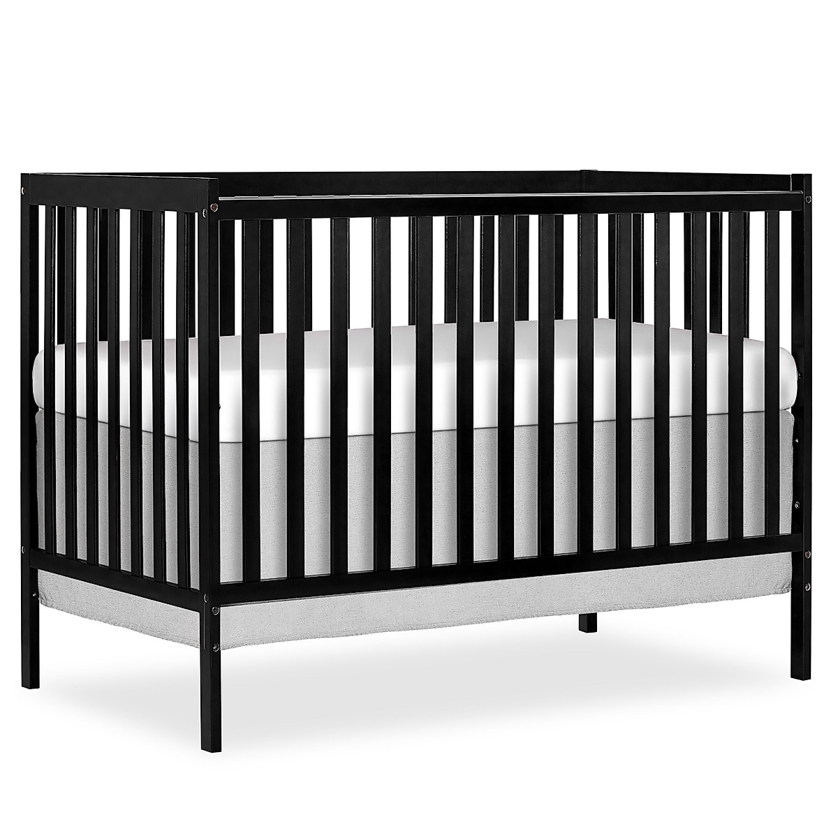Dream On Me Synergy 5-In-1 Convertible Crib In Black, Greenguard Gold Certified