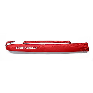 Sport-Brella Vented SPF 50+ Sun and Rain Canopy Umbrella for Beach and Sports Events (8-Foot, Red)