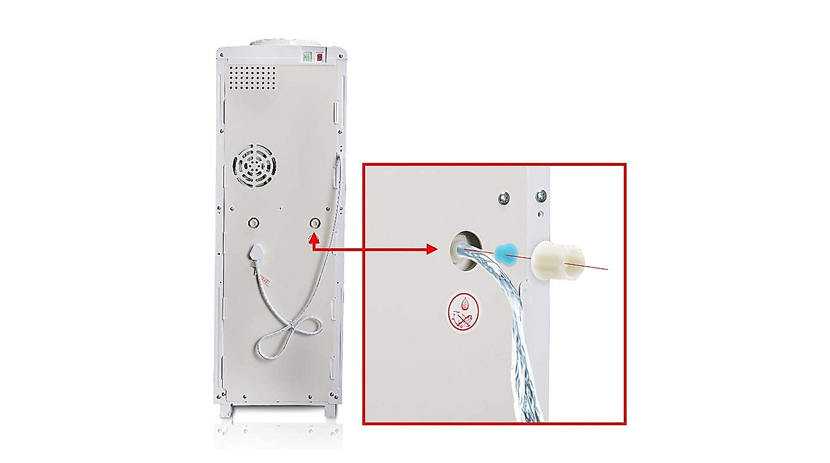 Vertical Water Dispenser - 5 Gallon Top Loading Cooler for Home & Office