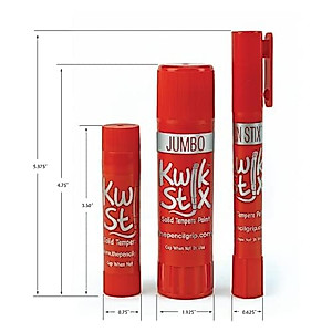 Kwik Stix Solid Tempera Paint Sticks, 6 Colors, Washable Paint Sticks for Kids, Super Quick Drying, Non-Toxic, Allergen Free, Paint Sticks in Classic Colors, Paint for Kids and Toddlers