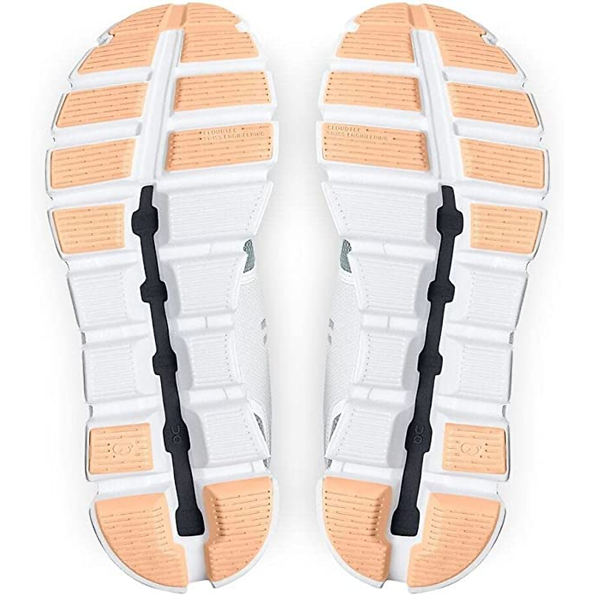 ON Women's Cloud 5 Push Sneakers, White/Cobble, 10.5