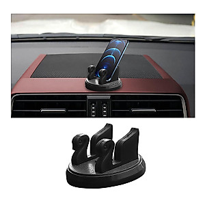 zipelo Dashboard Phone Holder, Car Cell Phone Mount, 360° Rotatable Auto Cradle, Swan Design Thickness Adjustable Cellphone Holder, Compatible with Most Smartphones and More