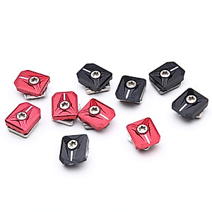 SHABIER One Piece 5g 7g 9g 11g 13g Red/Black Optional Golf Slide Movable Weights for Taylormade M1 M2 Driver (1X 9g Black Weight)