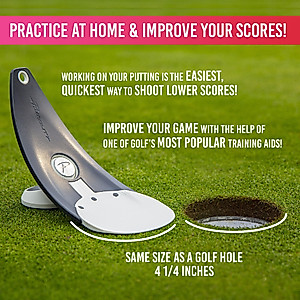 PuttOUT Premium Pressure Putt Trainer - Perfect Your Golf Putting (Stone)