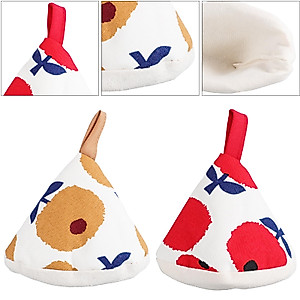 Tofficu Cute Glass Cups 2Pcs Hot Pot Lid Handle Mitt Heat Resistant Pot Knob Grabber Holder Anti Scald Casserole Pot Lid Knob Cover Hand Protector for Home Kitchen Style 1 Glass Cup with Straw