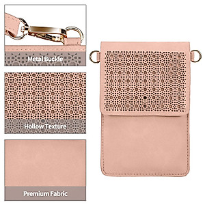 AnsTOP Crossbody Phone Purse for Women, Lightweight Shoulder Wallet PU Leather Phone Case Bag