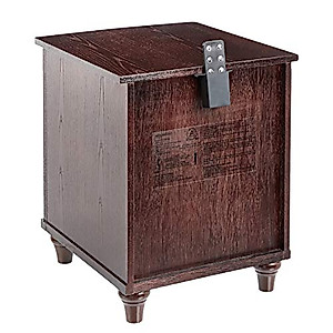 Amazon Basics Cabinet Style Space Heater, Brown Wood Grain Finish, 1500W