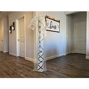 Rug Storage Bag and Zip Tie - NO Vent Holes - Heavy Duty - Giant Size Fits Rugs up to 9'x12' - Protects Rolled Rugs for Moving or Storage