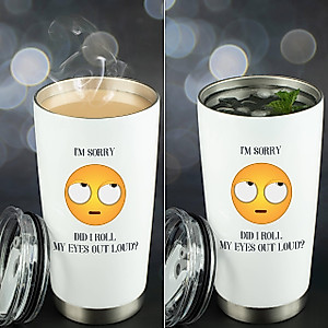 JENVIO Office Gifts for Coworkers | 20 Ounce Stainless Steel Tumbler with 2 Lids | Funny Birthday Gifts for Her | Boss Friends Anniversary Mom Valentine's Day Gift