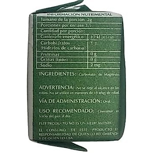 Magnesium Carbonate 7grs - Carbonato de Magnesio Puro (Pack of 3)