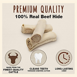 Cadet Premium Grade Beef Hide for Dogs, Long Lasting Rawhide Chips, Single Ingedient Dog Chews, Beef Hide Flavor (2 Pound)