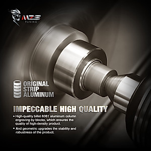 MZS Front Leveling Kit 3" Lift Suspension Strut Spacers Compatible with Tundra 1999-2006 | Sequoia 2000-2007 2WD 4WD Silver