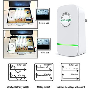 Power Saver, Energy Saver, Household Power Saver,Smart US Plug Electricity Saving Box Device for Office Houses (2 Pack)