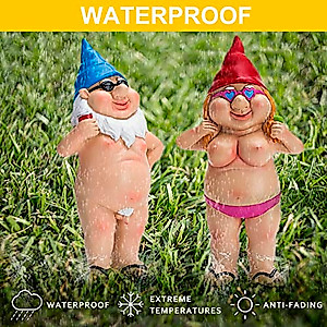 Garden Statues 4.7 Inch Garden Gnomes Outdoor for Garden Decor Yard Decor Funny Gifts