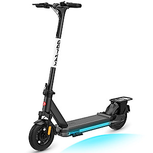 Gotrax Eclipse Ultra Electric Scooter, 500W Motor 20 Mph Top Speed, Up to 38 Miles Long Range 10" Pneumatic Tire with Front and Rear Double Suspension, Foldable E Scooter for Adult Black