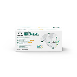 Amazon Brand - Mama Bear Gentle Touch Diapers, Hypoallergenic, Size 1, 196 Count (4 packs of 49)