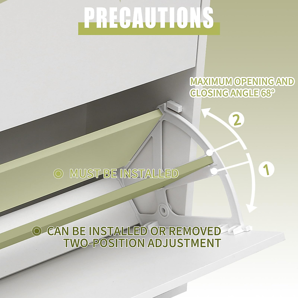 KUMIUNION Shoe Storage Cabinet with 2 Flip Drawers&1 Drawer, Slim Freestanding Storage Racks for Entryway, Hallway, Hidden Narrow Shoe Organizers Perfect for Heels, Boots, Slippers, White