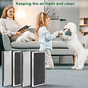 NXBHG Replacement Filter for MA Air Puri-Fier Models 40, 3-in-1 Filter Contains Pre-Filter and Activated Carbon Filter, 4 Pack