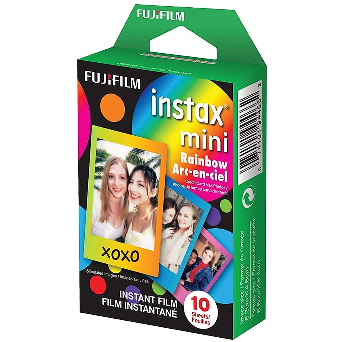 Fujifilm Instax Mini 11 Camera with 2X Fuji Instant Film Twin Pack - Fujifilm Instax Mini Rainbow Film Total 50 Shoot+ Case, Album, Stickers, Accessories (Lilac Purple)