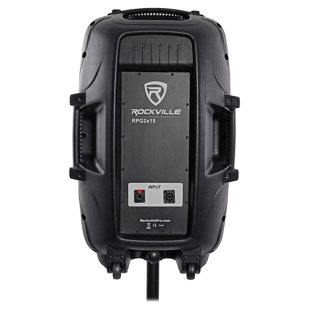 Rockville RPG2X15 Package PA System Mixer/Amp+15" Speakers+Stands+Mics+Bluetooth