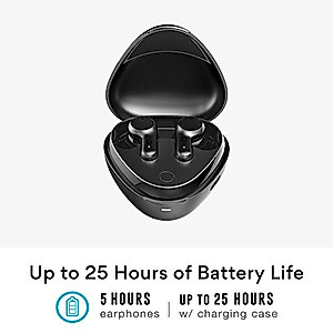 MEE audio X20 True Wireless Earbuds - Bluetooth 5.0 Stereo Headphones with Charging Case - Active Noise Cancelling in Ear Earphones - IPX4 Sweat Resistant, Built-in Headset, Mic & Touch Control