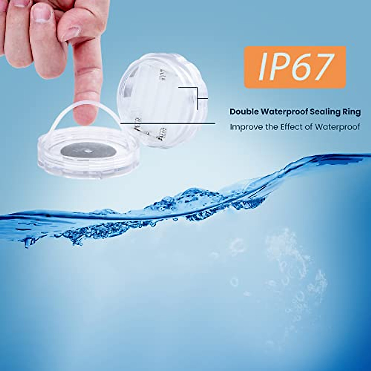 Seaponer Boat Lights Wireless Battery Operated, Waterproof Marine Led Light for Deck Light Courtesy Interior Lights, for Fishing Kayak Duck Jon Bass Boat, RGB Multi Color Remote Controlled, 4pcs