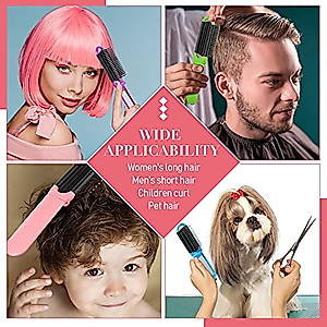 12 Pcs Travel Hair Brush Portable Folding Hair Brush with Mirror, Mini Compact Hair Comb Collapsible Pocket Brush for Family Travel Purse Gift (Purple, Pink, Blue, Green)