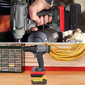 LIVOWALNY Battery Adapter 20v for Craftsman V20 Cordless Tools Blower, Drill to Works for DeWalt 20V MAX Lithium Batteries, to Works for Milwaukee 18V Battery