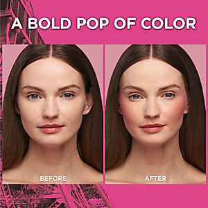 L'Oreal Paris Infallible Up to 24H Fresh Wear Soft Matte Blush, Blendable, Long-Lasting and Waterproof Cheek Make Up, Fearless Coral 05, 0.31 Oz