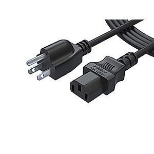Pwr Amplifier Power Cord, Guitar Amp Power Cable, Compatible with ION Speaker Block Job Rocker Explorer Pathfinder Tailgater Vox Fender Marshall - 3 Prong 6 Ft Cable (Safety UL Listed)