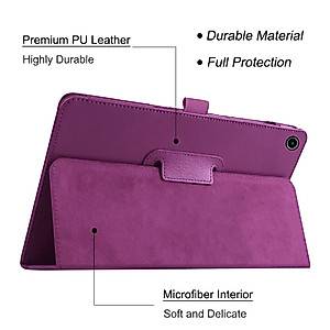 EKVINOR Case for Galaxy Tab A8 10.5” 2022 Release (Model SM-X200/X205/X207), Folio Stand Cover Case for Samsung Galaxy Tab A8 10.5” Tablet 2022 Model, Purple