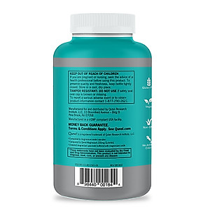 Qunol Magnesium Capsules 420mg, 100% DV, High Absorption Magnesium Supplement, Extra Strength, Bone and Muscle Health Supplement, 180 Count