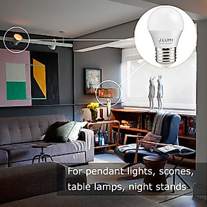 J.LUMI BPC4503 A15 LED Bulb 3W, 3000K Warm White, A15/G45 Small Bulbs, E26 Base, NOT Dimmable (4 Count)