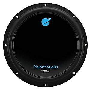 Planet Audio AC10D 10 Inch 3000 Watt 4 Ohm Dual Voice Coil Car Audio Subwoofers with Stamped Basket, Polypropylene Cone & Foam Surround, Black, Pair