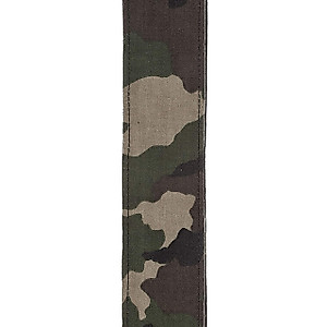 D'Addario Guitar Strap, Camouflage, Leather, Adjustable from 35' to 59.5', One Size, 50G04