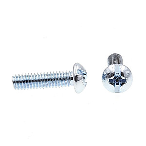 Prime-Line 9003531 Machine Screw, Round Head, Slotted/Phillips Combo, #8-32 X 5/8 in, Zinc Plated Steel, Pack of 75