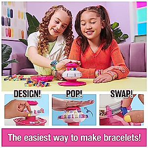 Cool Maker PopStyle Bracelet Maker, 170 Beads for Bracelets, Make & Remake 10 Bracelets, Bracelet Making Kit, DIY Arts & Crafts Kids Toys for Girls