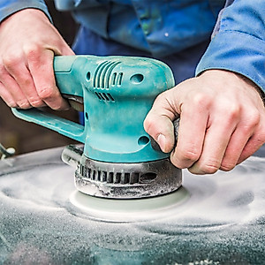 Dura-Gold Premium - Variety Pack - 5" Gold Sanding Discs - 8-Hole Dustless Hook and Loop - 10 Each of Grit (60, 80, 120, 220, 320) - Box of 50 Sandpaper Finishing Discs for Woodworking or Automotive