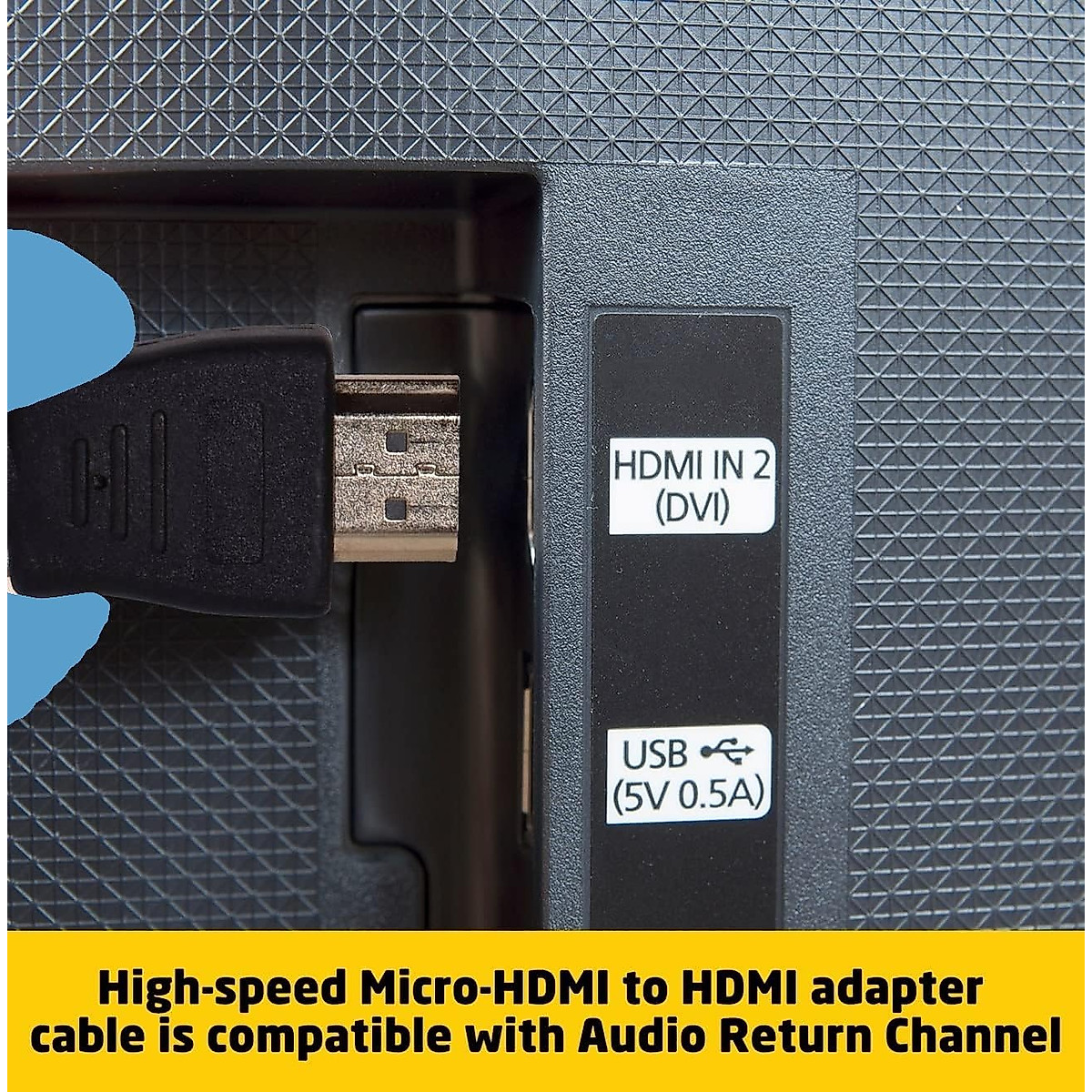 15ft. MICRO HDMI Cable, 4K HDMI to Micro HDMI Cable, HDR 60Hz 18Gbps Compatible with GoPro Hero 7,6, 5, DSLR Camera, a7 II, III Mirrorless Camera, Raspberry Pi 5, 4, to HDTV, Monitor (15-Feet)