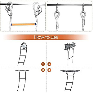 Fire Escape Ladder - Household Items Emergency Ladders, Safety Rope Ladder, Kids and Adults Ladder, for Home Climbing (Size : 8M)