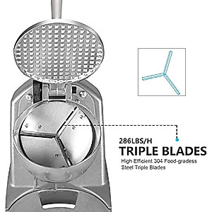 BI-DTOOL Electric Ice Crusher Triple Blades Ice Crusher Shaver 286lbs/hr Stainless Steel Shaved Ice Machine 380W Snow Cone Machine 1500 RPM Ice Shaving Machine Commercial And Domestic Silver