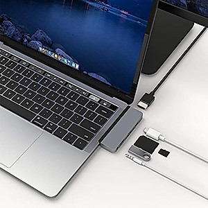 HyperDrive 6-in-1 USB C Hub HDMI 4K 60Hz - PD 60W, Audio Jack, SD/MicroSD, USB-A Compatible w/iPad Pro Air 2020 2019 2018, M1 iPad Pro 2021, Space Gray