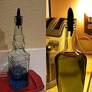 Hedume 50 Pack Bottle Pourers, Free Flow Pourers, Liquor Bottle Pourers Perfect for Pubs, Clubs, Restaurants, Bars, Coffee Shops and Diners