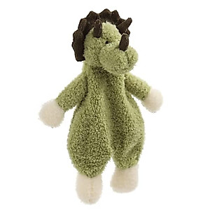 Apricot Lamb Stuffed Animals Dinosaur Security Blanket Green Triceratops Infant Nursery Character Blanket Luxury Snuggler Plush 10 Inches