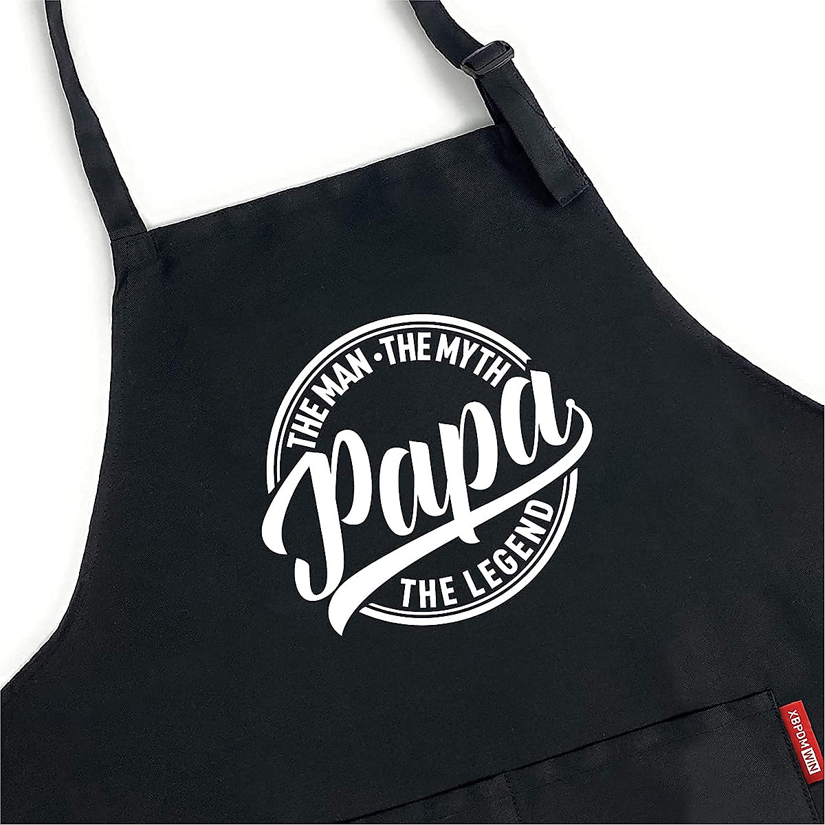 XBPDMWIN Grill Apron for Men - Dad Gifts from Daughter, Son - Funny Fathers Day, Birthday Gifts for Dad, Husband, Father in Law, Step Dad, Best Dad - Grilling Aprons for Men with 2 Pockets