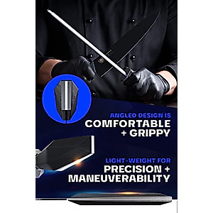 Dalstrong Honing Rod Steel - 9 inch - Shadow Black Series - Black Titanium Nitride Coated - High Carbon 7CR17MOV-X Vacuum Treated Steel - Scratch Free - NSF Certified