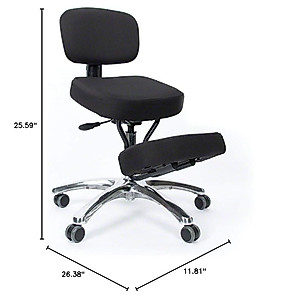 BetterPosture Jazzy Kneeling Chair – Multifunctional Ergonomic Posture Kneeling Chair Helps Reduce Back and Neck Strain