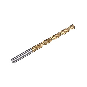 HARFINGTON Twist Drill Bit 6.7mm Titanium Coated (HSS-E) M42 High Speed Steel 8% Cobalt Straight Shank for Stainless Steel Aluminum Alloy Metal
