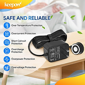 KEEPOW Vacmop Charger Replacement for Shark VM252 VM252C QM250 Vacmop Cordless Hard Floor Vacuum Mop, 13.3V Magnetic Power Cord Charger