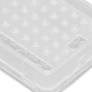 Electronic Housing, Flame Retardant Easy Connection Hollow Design ABS Circuit Board Case Quick Cooling with 4pcs Screw for Protection(Transparent)